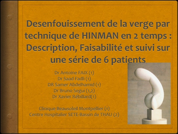 Urofrance | Communications orales - Dysfonctions sexuelles - Urofrance