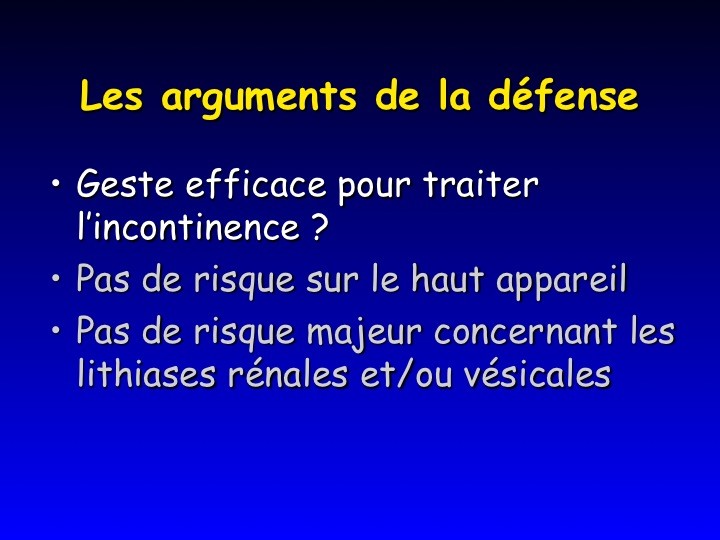Urofrance | Pour ou Contre 4 : Fermeture du col vésical et vessie ...