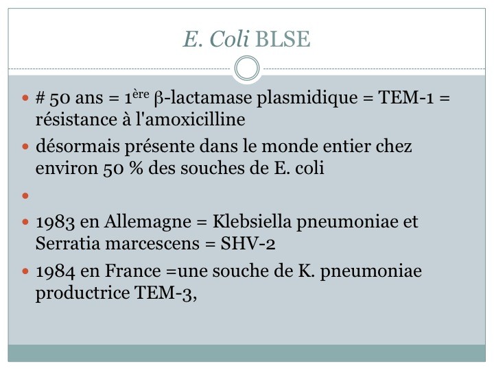 Urofrance | Qu'est-ce qu'une BLSE ? - Urofrance